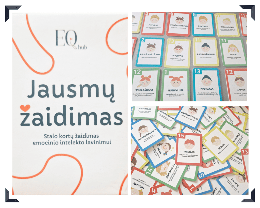 JAUSMŲ ŽAIDIMAS - emocinio lavinimo žaidimas - Metaforinės Kortos