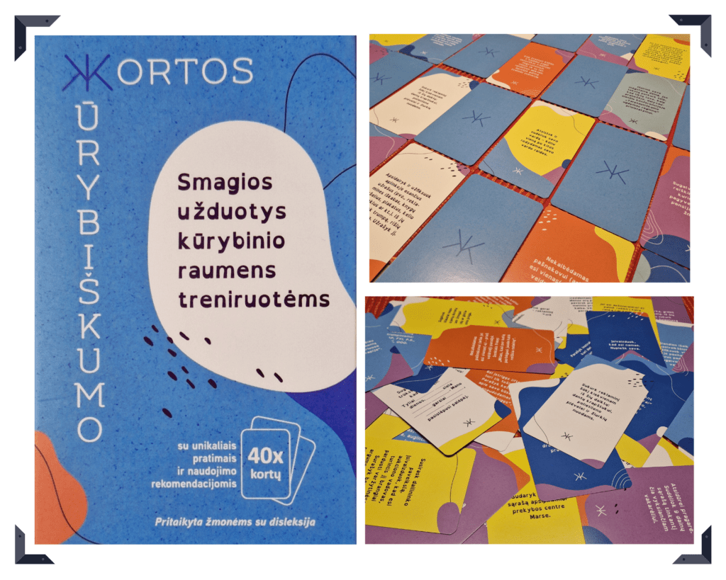 KŪRYBIŠKUMO KORTOS - lavinimo priemonė | Metaforinės Kortos